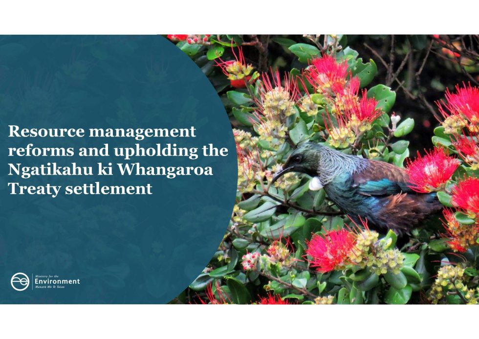 Resource Management Reform Update | Kahukuraariki Trust